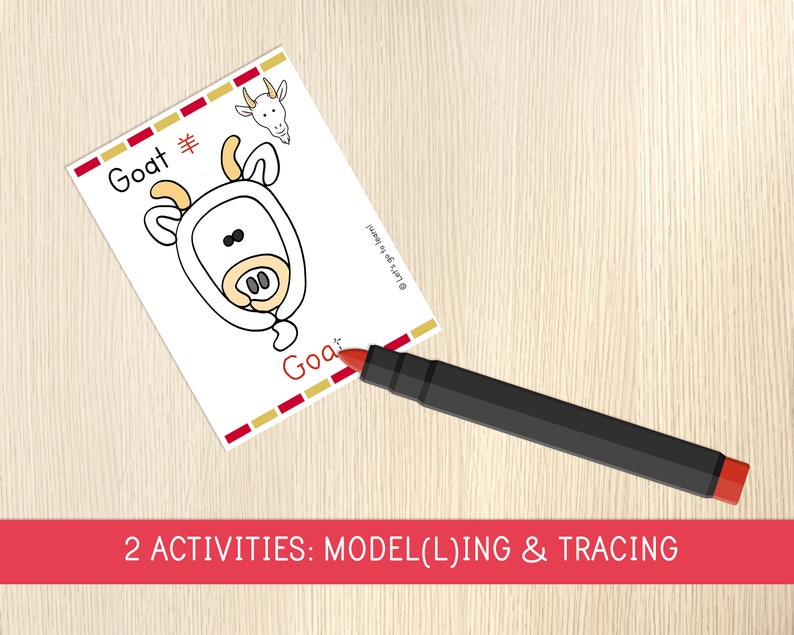 Chinese Zodiac Animals Playdough Mats - 12 Visual Cards - Lunar New ...