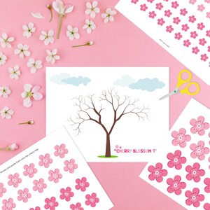 Cherry Blossom Tree Craft for Kids, Cut & Paste Activity, Spring Craft ...