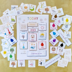 Daily Morning Board, Circle Time Calendar, Preschool & Kindergarten ...