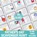 Father's Day Scavenger Hunt Clues, Treasure Hunt for Dad, Best Gift ...