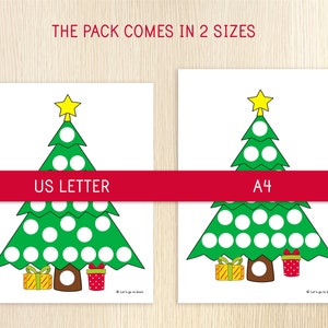 Christmas Do-a-dot Paintings, Toddler, Preschool Activity, Kindergarten ...