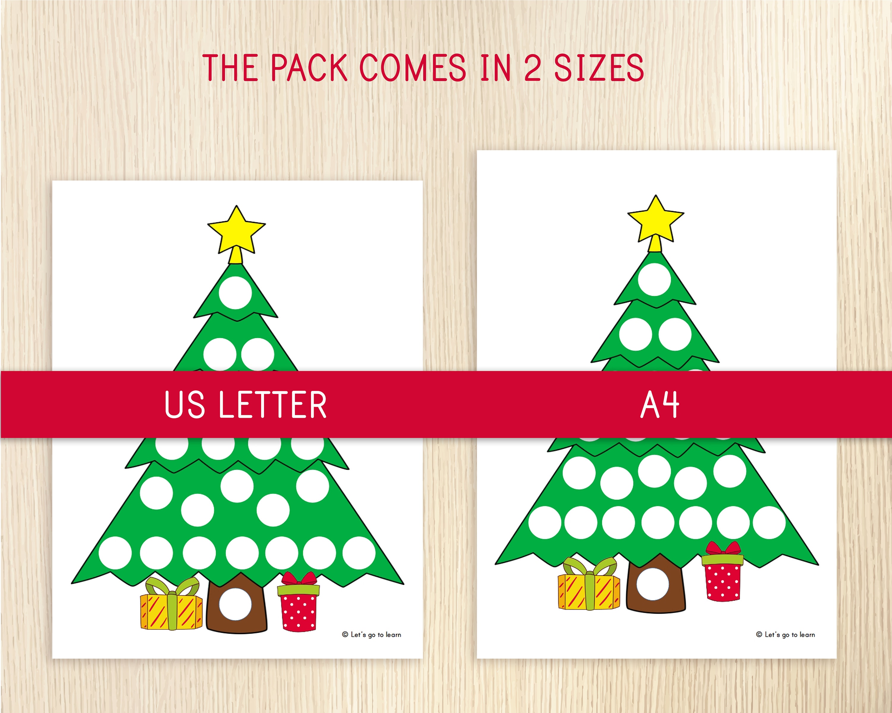 Christmas Do-a-dot Paintings, Toddler, Preschool Activity, Kindergarten ...