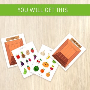Fruits & Vegetables Sorting Activity - Preschool Worksheets - Toddler ...