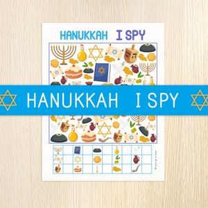 Hanukkah I Spy, Seek and Find, Look & Find, Counting Activity, I Spy ...