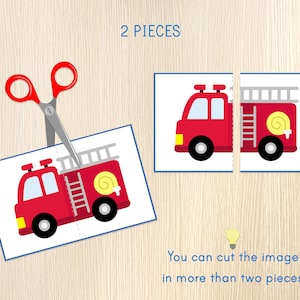 Vehicles Matching Activity - 30 Transports Puzzles for Kids - Symmetry ...