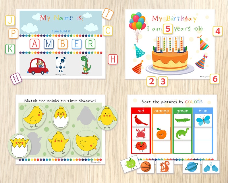 Preschool Busy Book - Worksheets for Kids - Pre-k Curriculum, Toddler ...