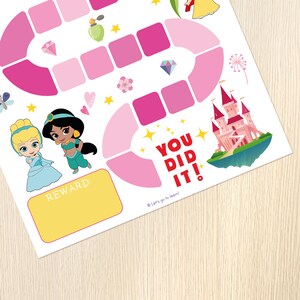 Princess Reward Chart - Little Princess Sticker Chart - Baby Princess ...