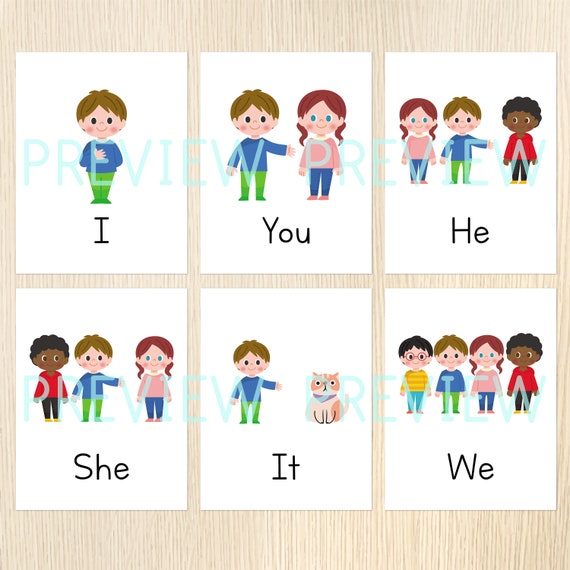 Subject Pronoun Clipart