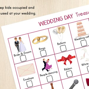 Wedding Treasure Hunt for Kids, Wedding Scavenger Hunt, Wedding ...