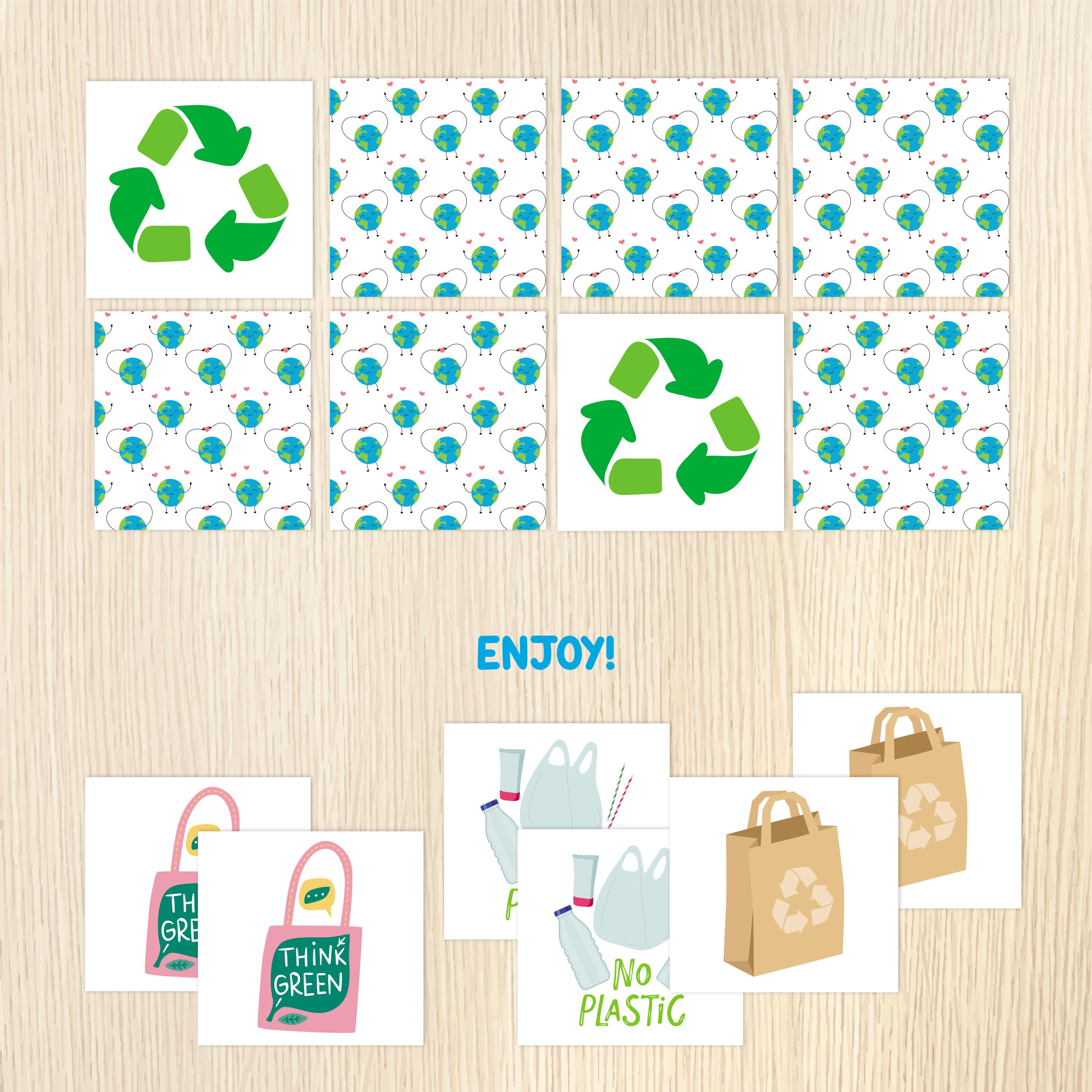 Earth Day Memory Game - Matching Activity for Kids - Classroom or ...