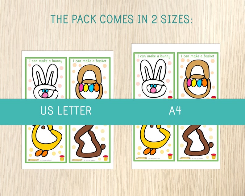 Easter Play Dough Mats, 14 Visual Cards, Play Doh, Toddler Activity ...