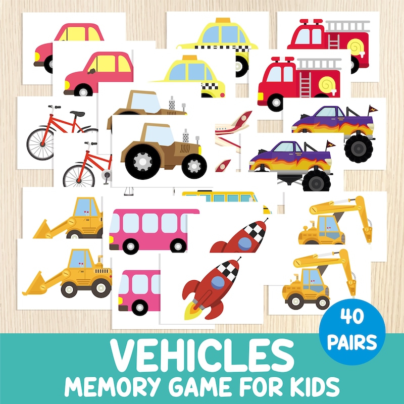 Memory Game Cards - Etsy