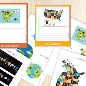 My Place in the World - Geography Flip Book - Fun Project, Kindergarten ...