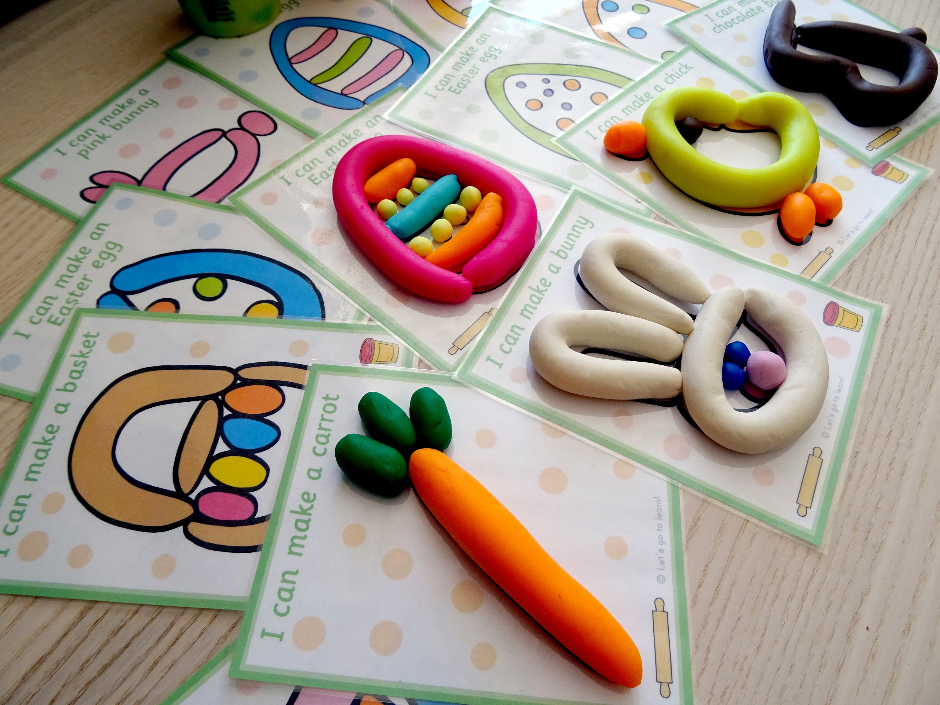 Easter Play Dough Mats, 14 Visual Cards, Play Doh, Toddler Activity ...