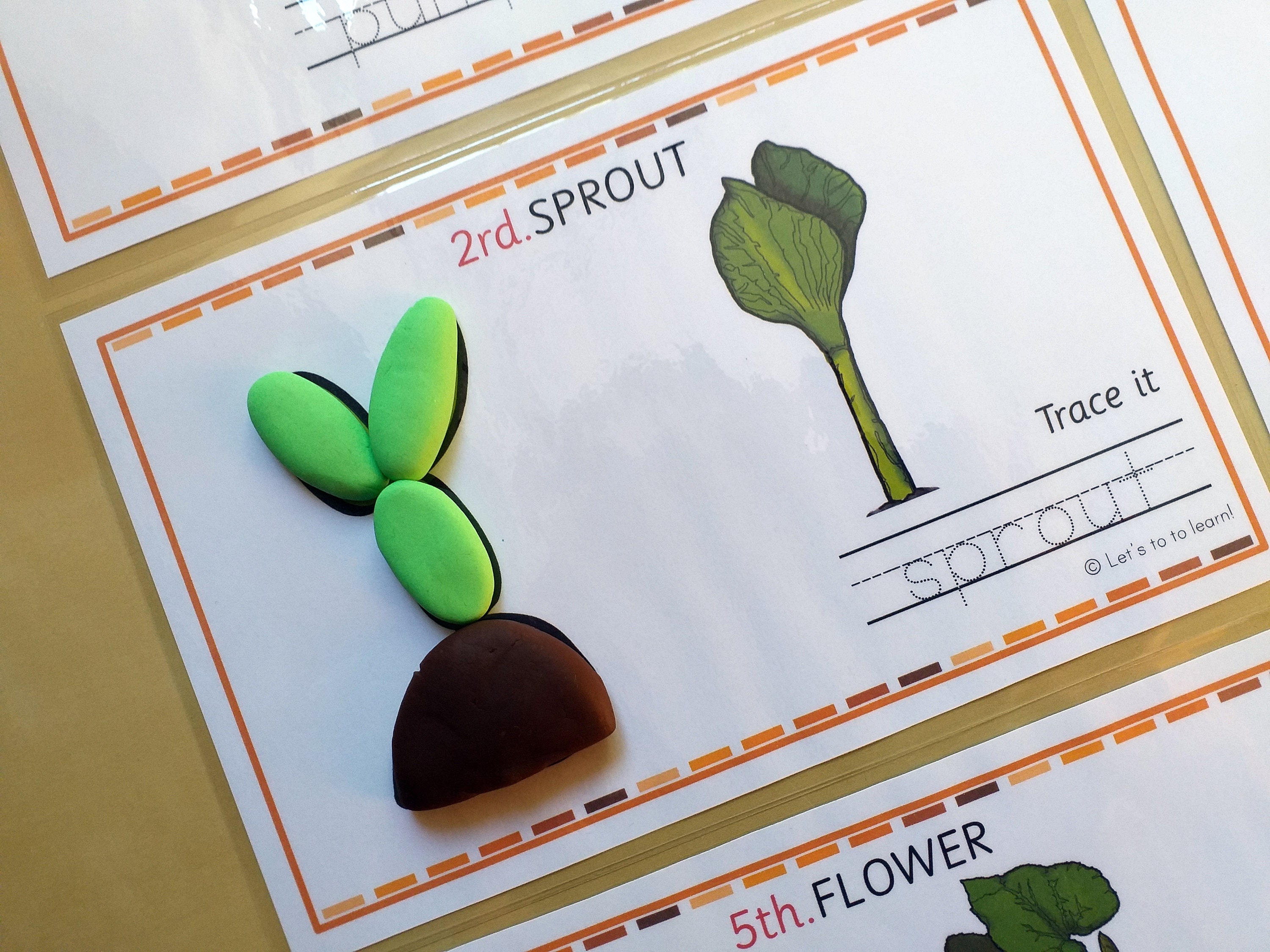 Pumpkin Life Cycle Playdought Mats, Play Doh Activity, Fall, Autumn ...