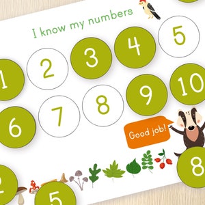 Numbers Busy Book - Toddler, Preschool Learning Binder - Preschool Busy ...