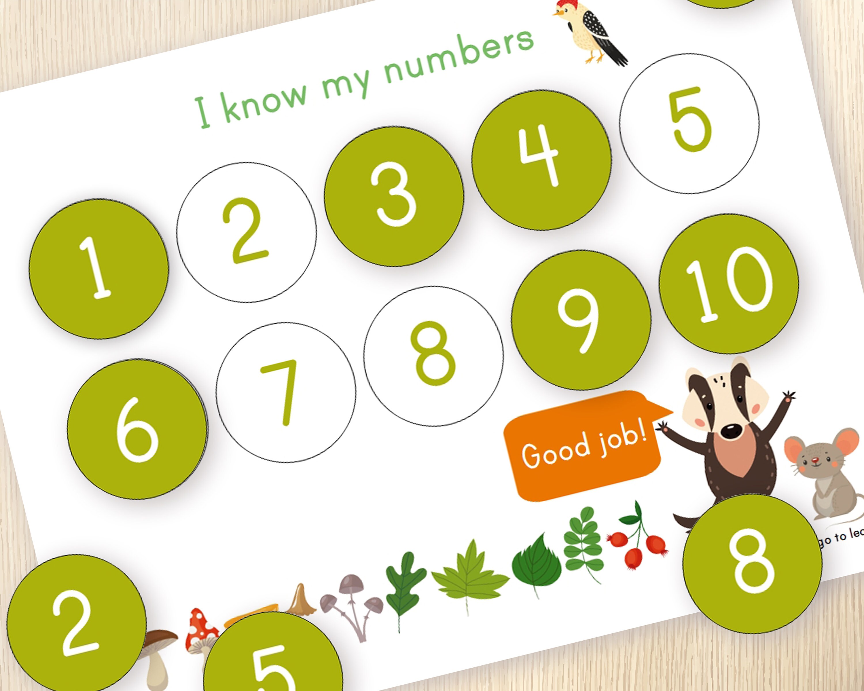 Numbers Busy Book - Toddler, Preschool Learning Binder - Preschool Busy ...