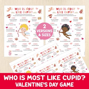 Valentine's Day Game - Who is Most Like Cupid Game - Valentines ...