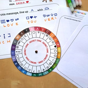 Decoder Wheel, Secret Codes Game, Secret Messages, Spy Gadget, Escape ...