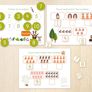 Numbers Busy Book - Toddler, Preschool Learning Binder - Preschool Busy ...