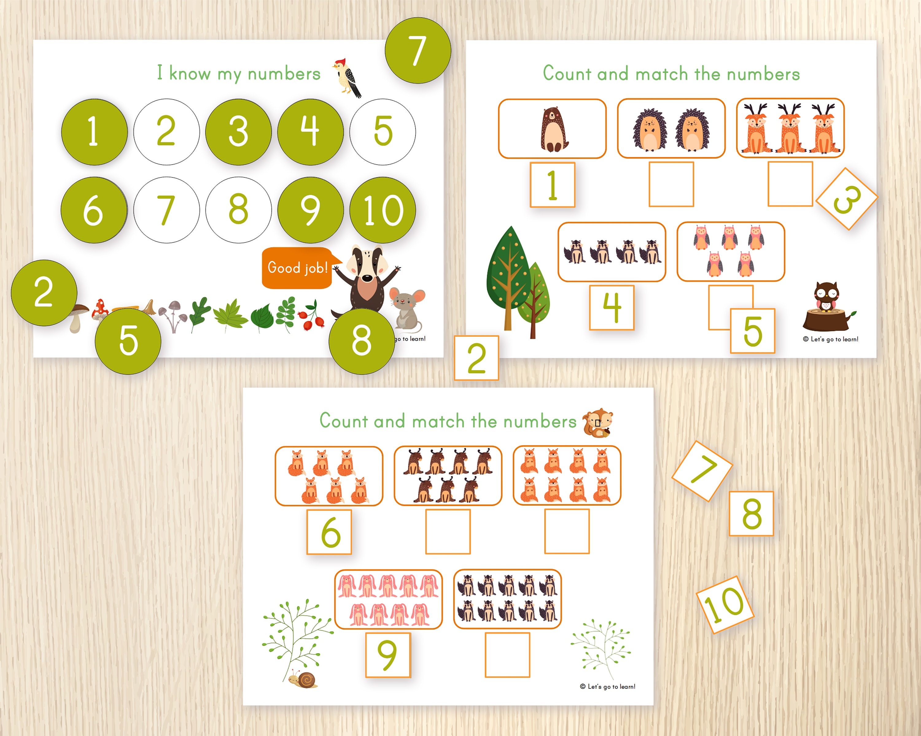 Numbers Busy Book - Toddler, Preschool Learning Binder - Preschool Busy ...