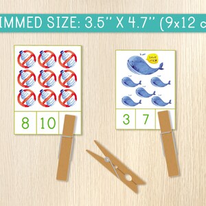 Earth Day Count and Clip Cards, Numbers 1-20, Counting Cards ...