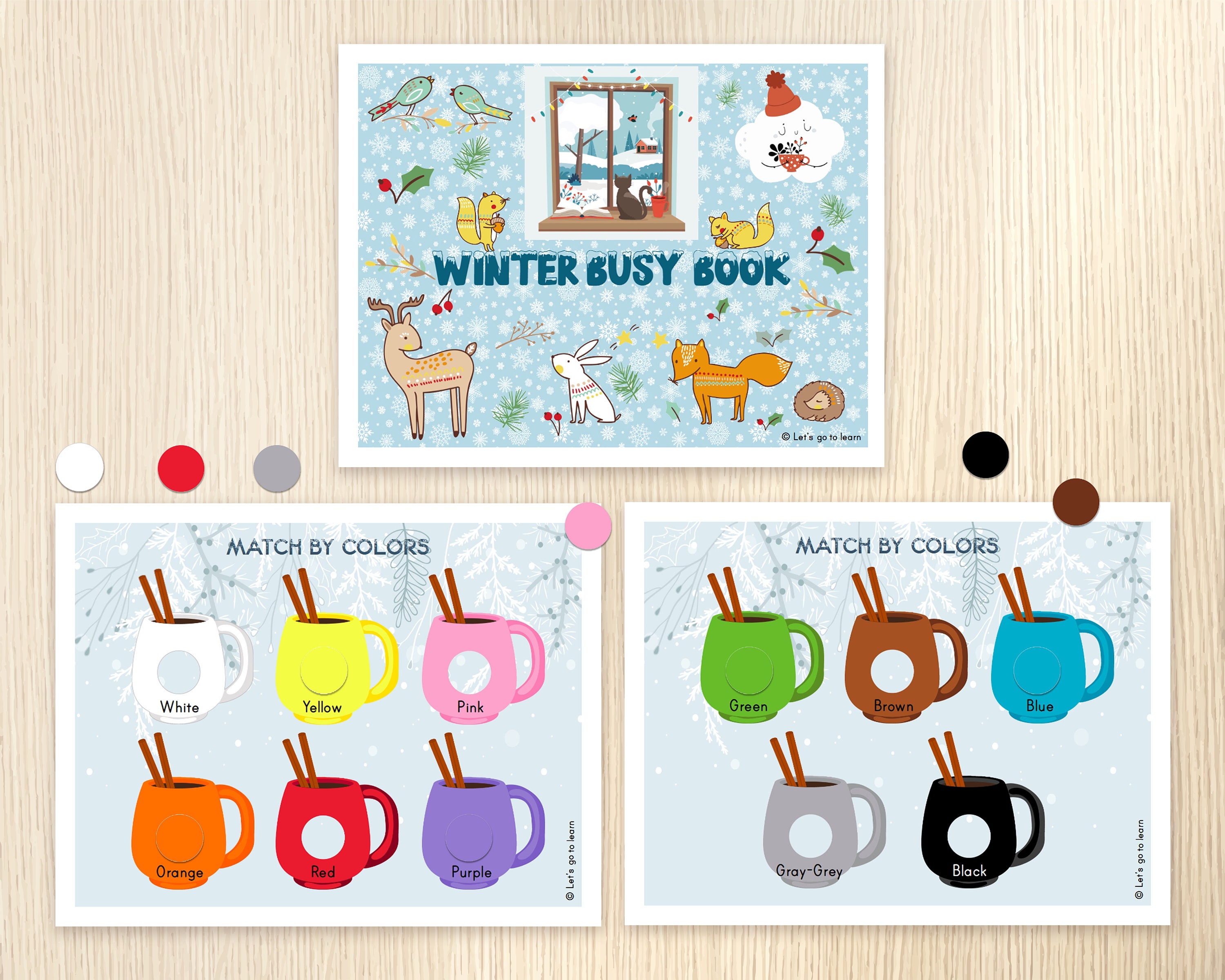 Winter Busy Book - Learning Binder for Toddlers, Preschool ...