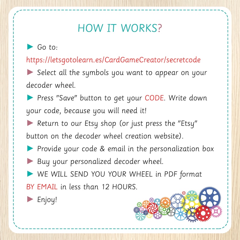 Personalized Decoder Wheel, Create Your Own Wheel, Secret Codes, Secret ...