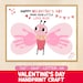 Valentine's Day Handprint Craft - Love Bug Handprint Art - Valentines ...