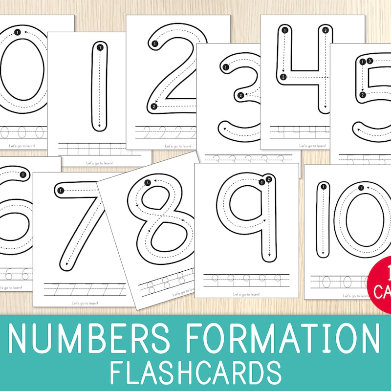 Worksheet Toddler Numbers - Etsy