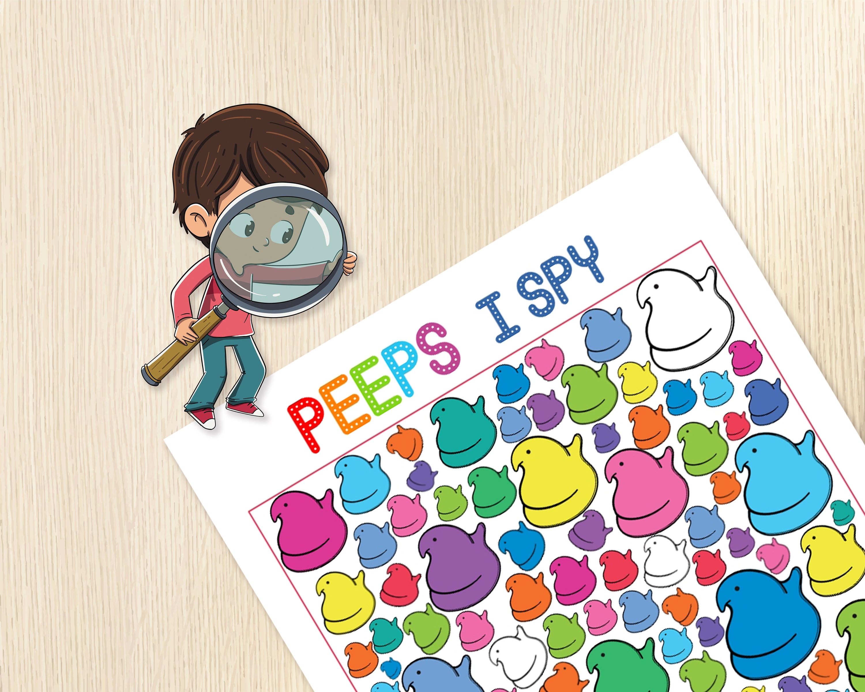 Easter I Spy Games - Peeps I Spy - Counting Practice - Look & Find ...