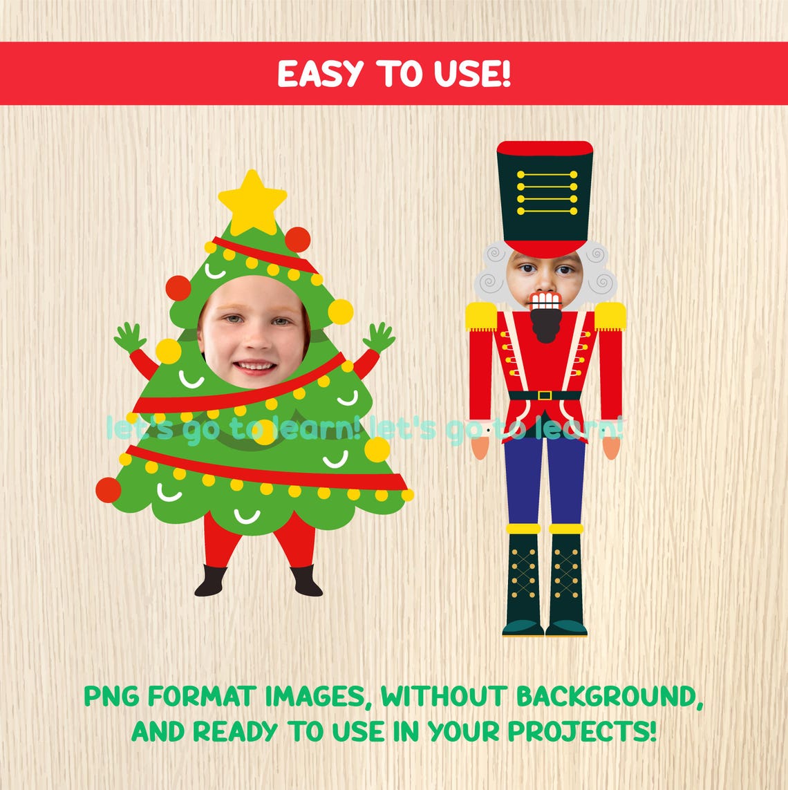 Christmas Add Your Own Photo Picture BUNDLE - Christmas Characters ...