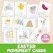Easter Movement Cards - Easter Game - Toddler, Preschool & Kindergarten ...