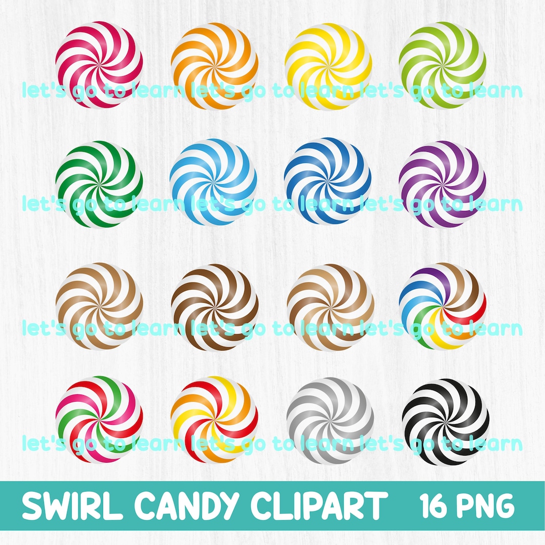 Peppermint Candy Clipart Bundle - Holiday Candy PNG - Christmas Candy ...