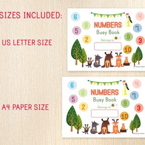 Numbers Busy Book - Toddler, Preschool Learning Binder - Preschool Busy ...