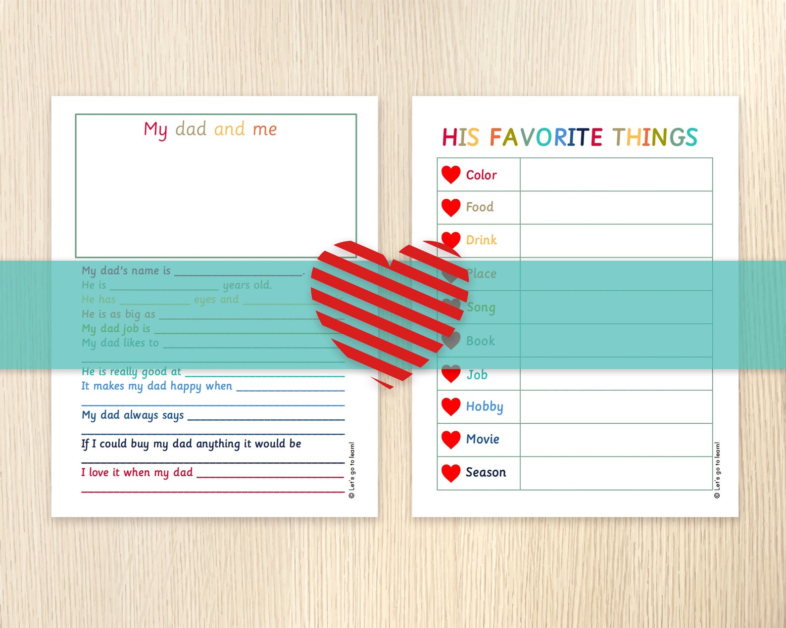 All About My Dad Book, Father's Day Gift, Birthday, Present for Dad ...