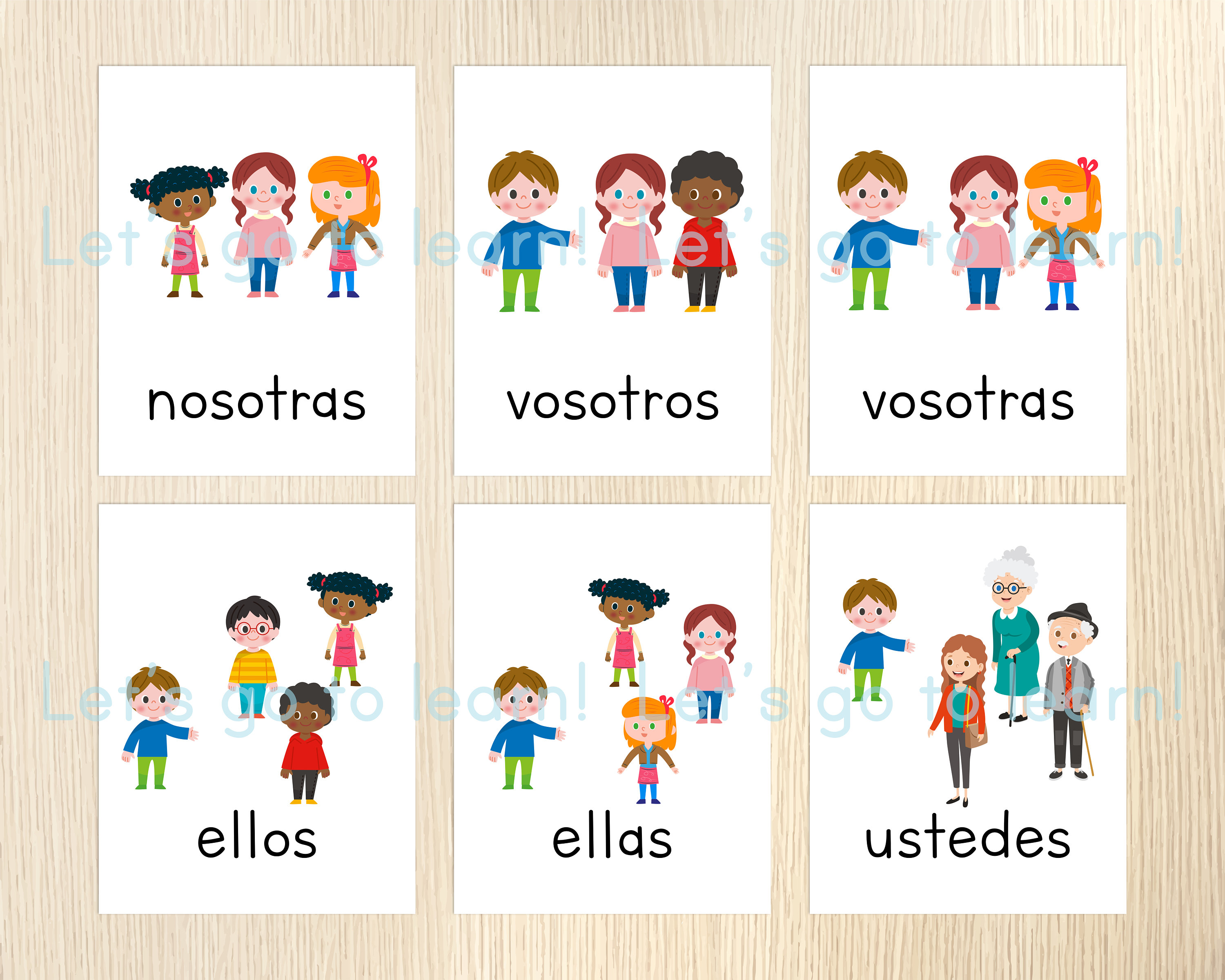 Spanish Pronouns Posters, 13 Printable Charts, Home and Spanish ...