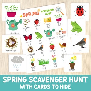 Seasons Scavenger Hunt Games BUNDLE, Treasure Hunt With Cards to Hide ...