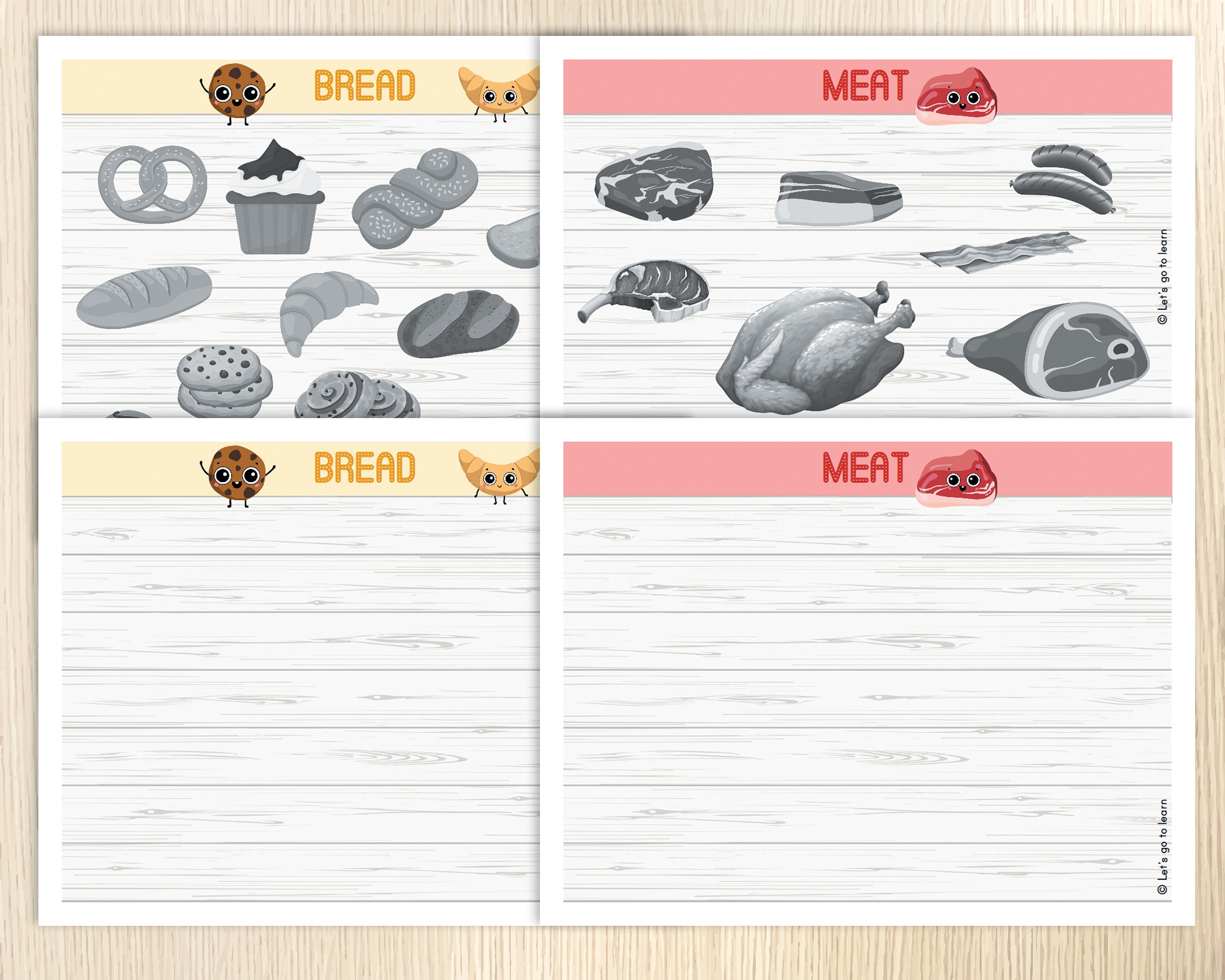 Food Sorting and Matching Activity - Preschool, Kindergarten Activity ...