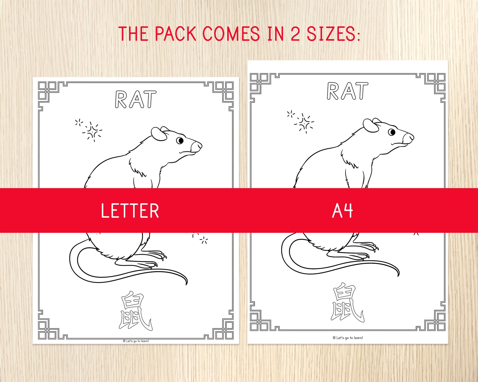 Chinese Zodiac Animals Coloring Pages - Lunar New Year Activity ...