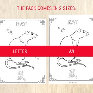 Chinese Zodiac Animals Coloring Pages - Lunar New Year Activity ...