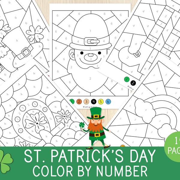 St Patrick Day Coloring Page - Etsy