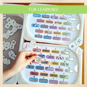 Letters Sorting Activity Flisat Insert, Flisat Table, Trofast Bin Lid ...