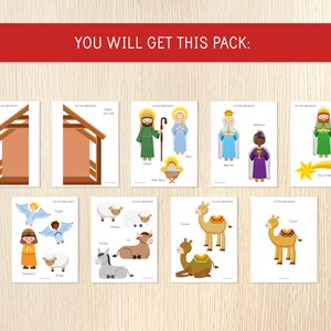 Nativity Scene for Christmas, Advent, Stick Puppets, Christmas ...
