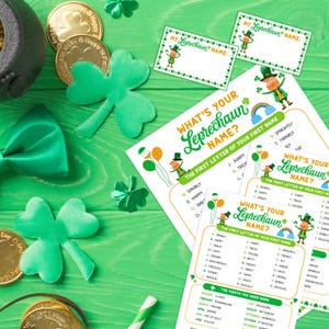 What's Your Leprechaun Name Game - St. Patrick's Day Leprechaun Name ...