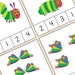 Hungry Caterpillar Count and Clip Cards, Numbers 1 to 20, Counting ...