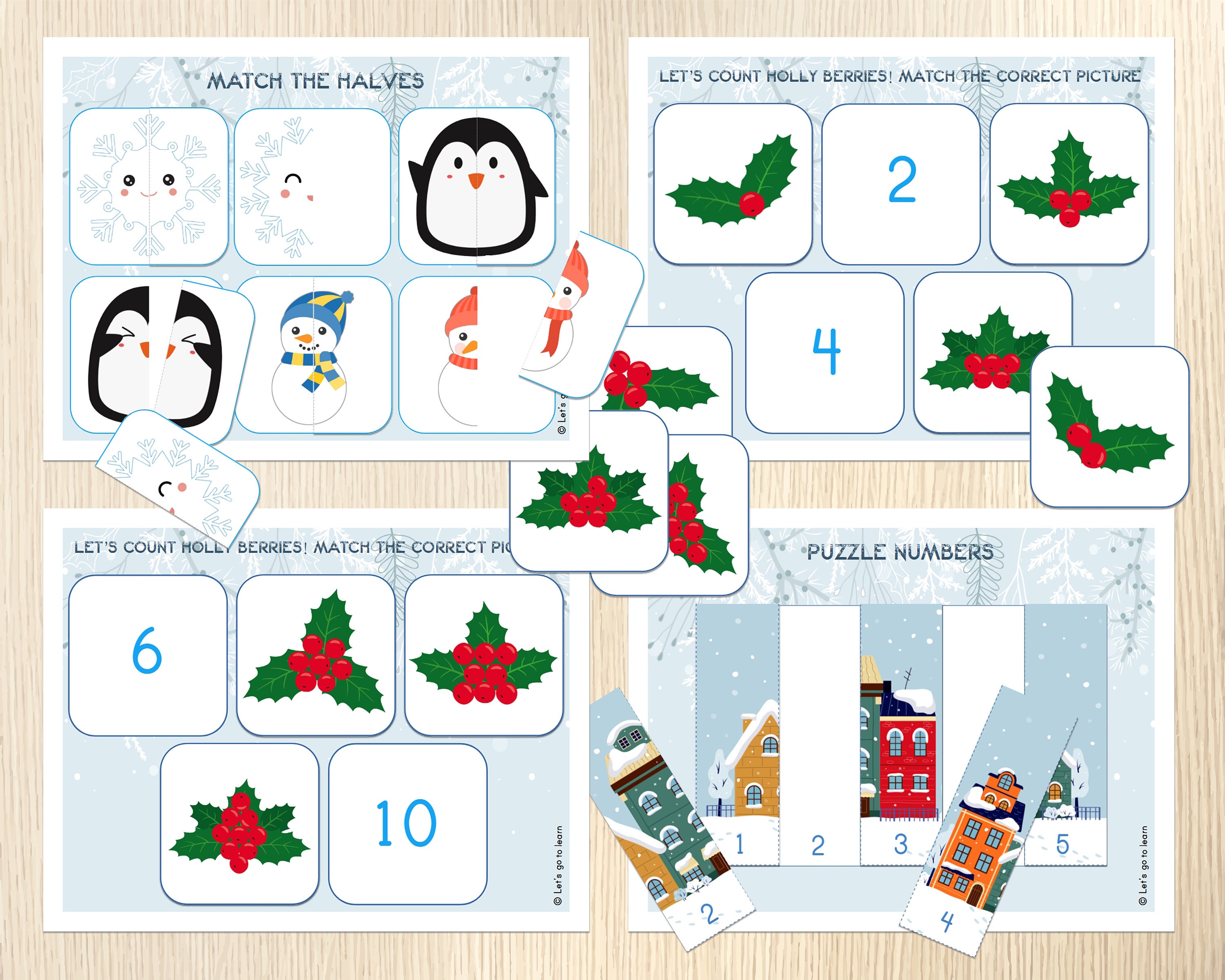 Winter Busy Book - Learning Binder for Toddlers, Preschool ...