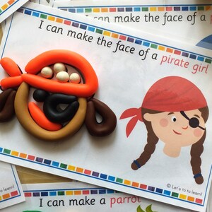 Pirates Playdough Mats, Play Doh, Preschool, Kindergarten Activity ...