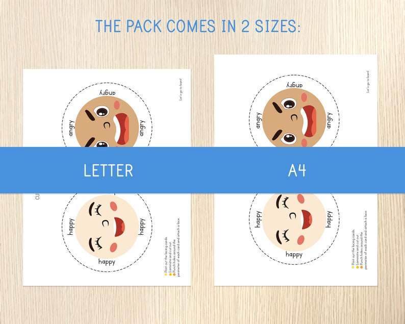 Emotions Lacing Cards Learn the Feelings Fine Motor - Etsy