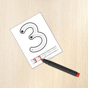 Numbers Formation Flashcards, 0 to 10 With Tracing Practice, Math Cards ...